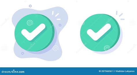 Green Checkbox Icon With Bold Check Mark Vector Illustration CartoonDealer