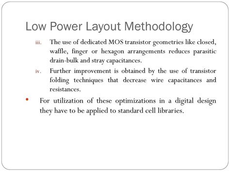 Low Power Layout Methodology PowerPoint Slides LearnPick India