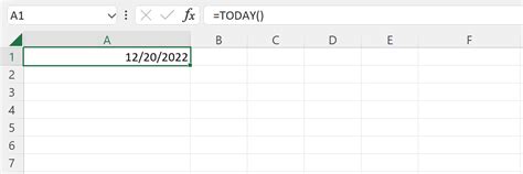Todays Date In Excel Mbt