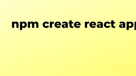 해결됨 Npm에서 React 앱 만들기 Sourcetrail