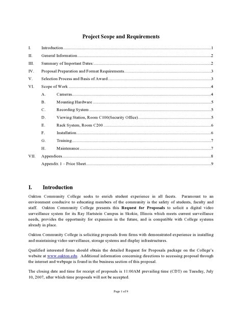 30 Professional Project Scope Examples Templates
