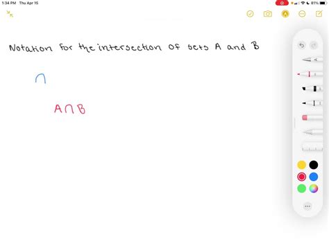 SOLVED Multiple Choice The Intersection Of Sets A And B Is Denoted By Which Of The Following A