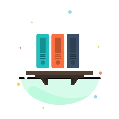 Files Archive Data Database Documents Folders Storage Abstract Flat Color Icon Template 17964483