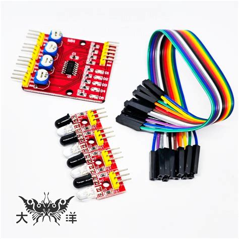 4路紅外循跡傳感器模組 1698 台灣現貨 紅外線 循跡模組 巡線模組 避障 小車 機器人 感測器 應用arduino 蝦皮購物