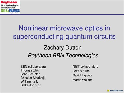 Ppt Nonlinear Microwave Optics In Superconducting Quantum Circuits Powerpoint Presentation
