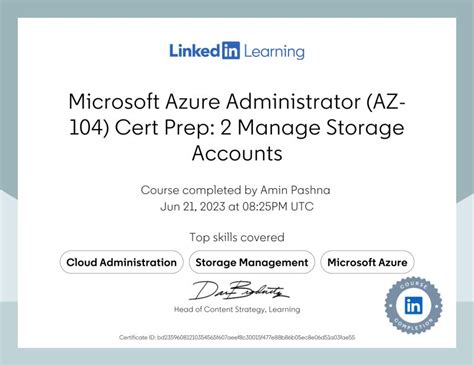 amin pashna on linkedin certificate of completion