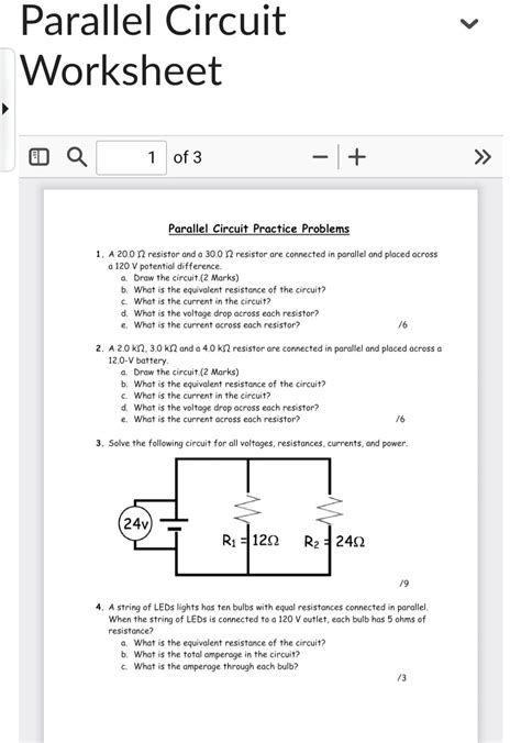 Solved 8 Solve The Following Circuit For All Voltages Resistances Course Hero