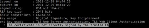 Mbedtls X509 Crt Verify Fails While Verifying Self Signed Ca Crypto