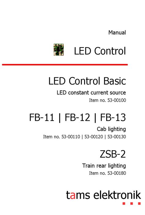TAMS ELEKTRONIK LED CONTROL BASIC MANUAL Pdf Download ManualsLib