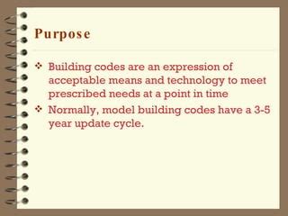 Building Codes And The Design Process PPT
