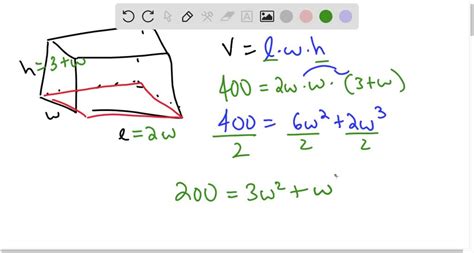 SOLVED A Box Has A Height Of And Volume Of Cubic Inches The Legth Of The Box Is Times