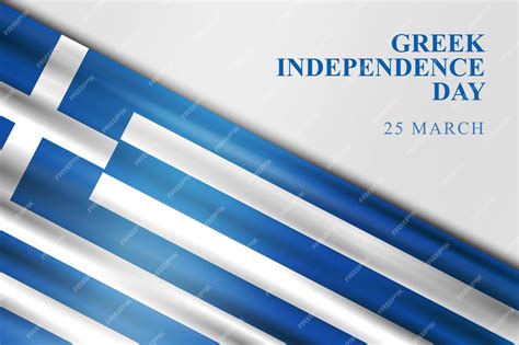 Premium Vector Greek Independence Day Background