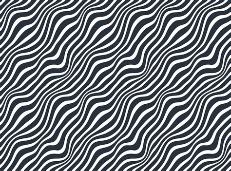 Premium Vector Lined Seamless Minimalistic Pattern With Optical Illusion Op Art Vector