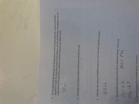 Solved The Following Titration Curve Represents The