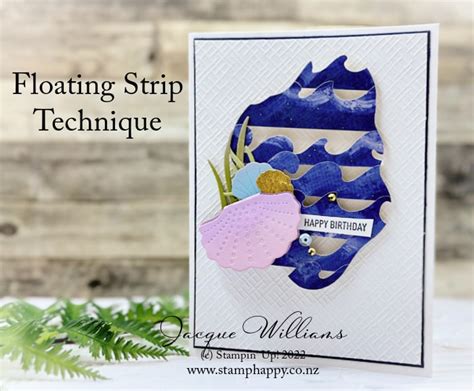 Easy Floating Strip Technique Variation Video Tutorial Stamp Happy Easy Floating Strip Technique Variation Video Tutorial Stamp Happy