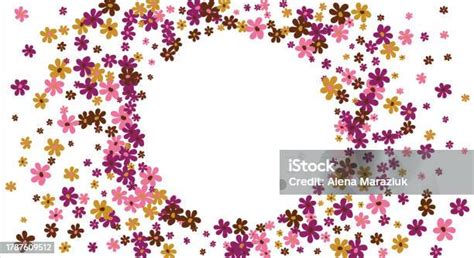 세련 된 꽃 프레임 봄 배경 디자인 화려한 밝은 꽃 장식 아름다운 정원 텍스트의 위치 엽서 초대장 웹용 디자인 벡터 일러스트 레이 션 개념에 대한 스톡 벡터 아트 및 기타