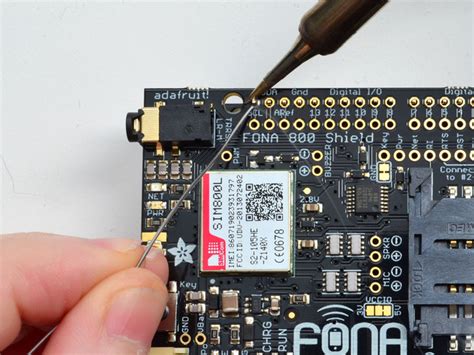 Assembly Adafruit Fona 808 Cellular Gps Shield For Arduino