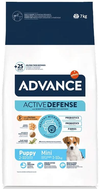 Advance 7 კგ მშრალი საკვები პატარა ზომის ლეკვისთვის ქათმით და ბრინჯით Veli Store