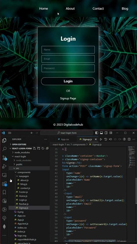 React Login And Signup Tutorial