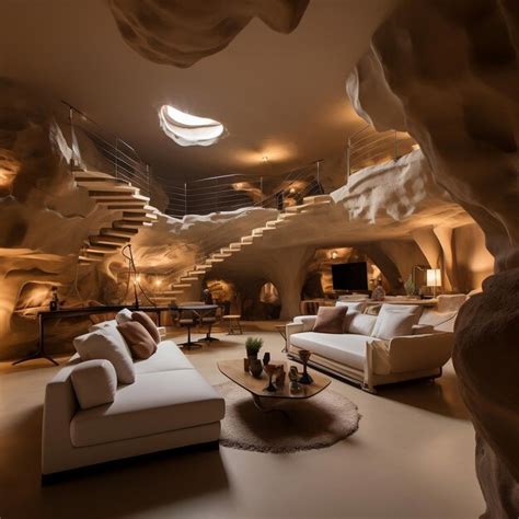 Premium Ai Image Contemporary In A Cave Generative Ai