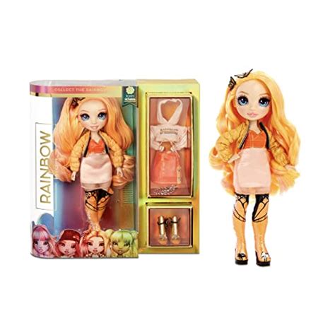 Rainbow High Poppy Rowan Poupée Mode Orange Avec 2 Tenues