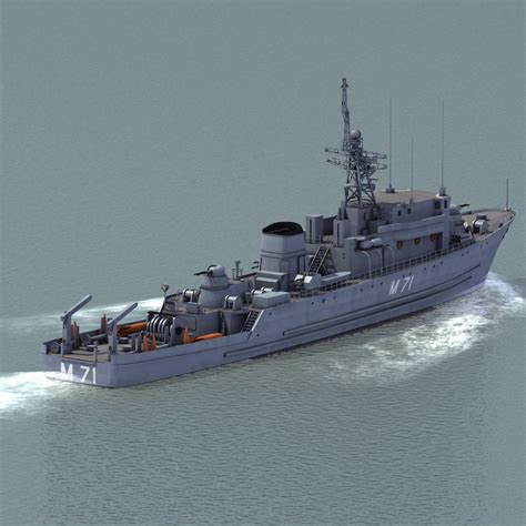 Natya Class Minesweeper 3d Model 149 3dm 3ds Dae Dwg Fbx Flt