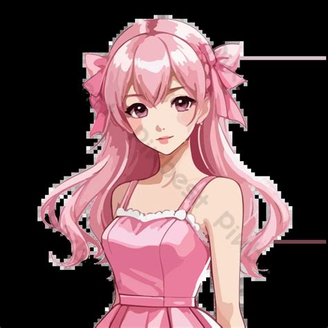 Ragazza Anime Carina Ragazza Anime Carina Con I Capelli Rossi E Gli