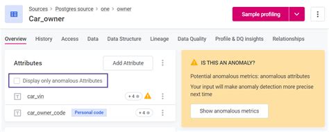Anomaly Detection In Catalog Items Ataccama One