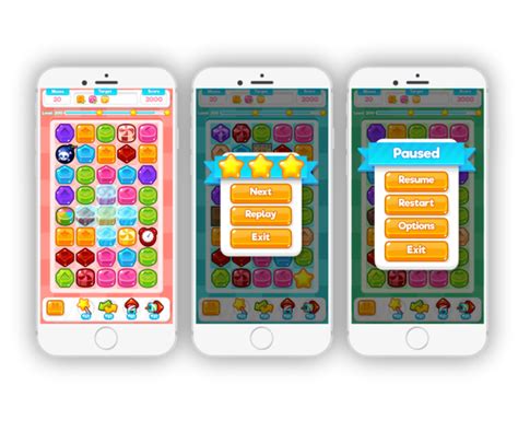 Cute Candy Match 3 Game Assets Game Art Partners