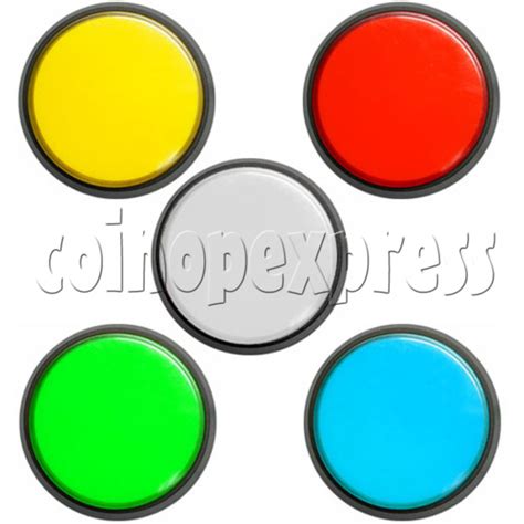 60mm Round Illuminated Push Button With LED Light