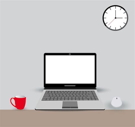 Premium Vector Laptop Flat Vector Illustration