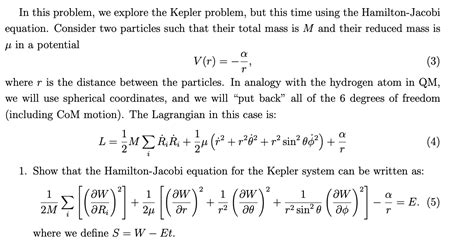 Solved A In This Problem We Explore The Kepler Problem But Chegg Com