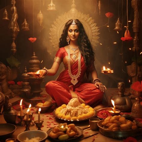 premium ai image goddess lakshmi maa lakshmi devi lakshmi ai images