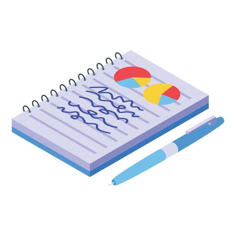 Benchmark Notepad Icon Isometric Vector Business Performance 15091151 Vector Art At Vecteezy