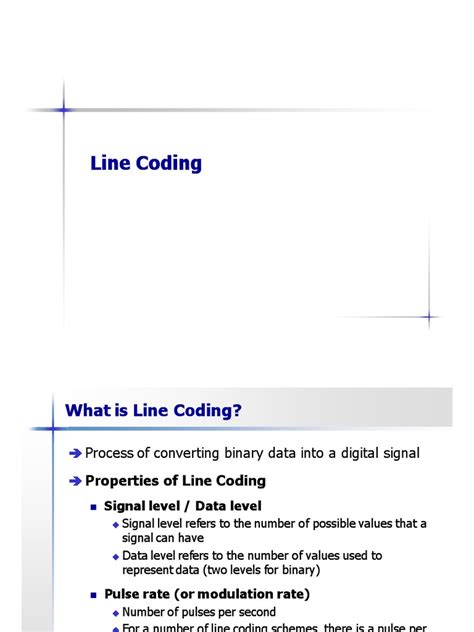line coding line coding pdf media technology electronics