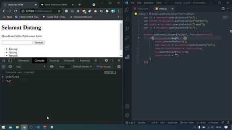 Javascript Dom Events Javascript Dom Part 3 Youtube