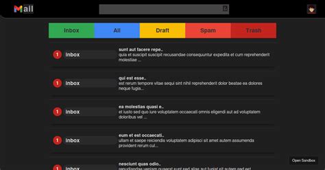 mailbox codesandbox