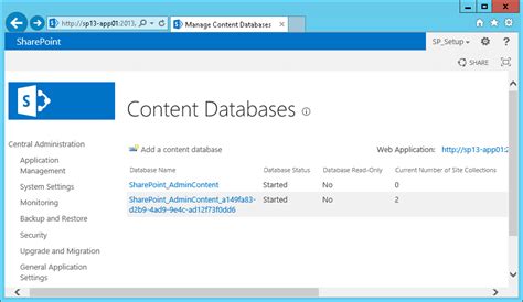 How To Rename Sharepoint 2013 Central Admin Database To Remove Guid