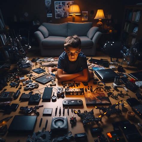 Premium AI Image A Babe Testing Out New Tech Gadgets Curious And