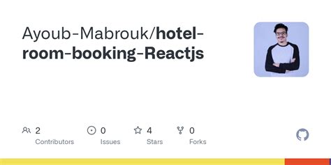 Github Ayoub Mabroukhotel Room Booking Reactjs