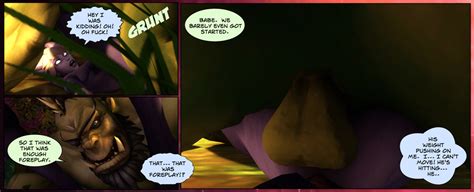 Rule 34 1boy 1girls 2014 3d Animated Blizzard Entertainment Comic Dialogue Green Penis Green