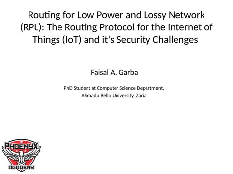 Pdf Routing For Low Power And Lossy Network Rpl The Routing Protocol For The Internet Of