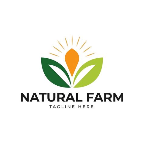 Premium Vector Natural Farm Logo Design