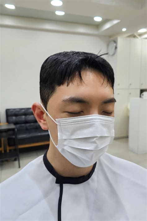 남자 짧은 머리스타일 직모머리 모류교정 드롭컷 다운펌 네이버 블로그