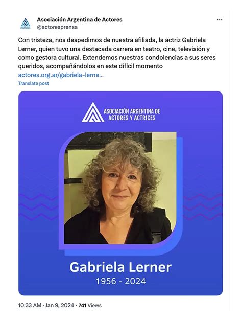 Murió Gabriela Lerner Actriz De Chiquititas Y Lalola Infobae