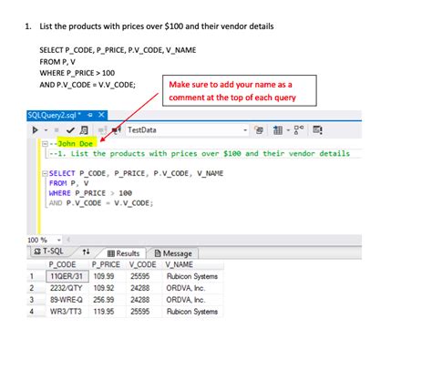 Create Sql Queries For Displaying The