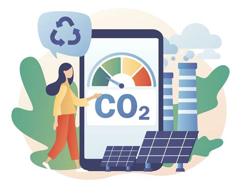 Reducir Emisión Co2 Carbón Compensar Compensación Red Cero Emisiones Y