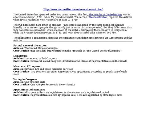 Constitutional Comparison Chart W Readings Tpt