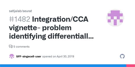 Integrationcca Vignette Problem Identifying Differentially Expressed
