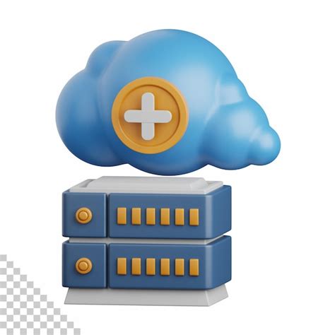 Premium Psd 3d Rendering Hybrid Cloud Isolated Useful For Cloud Network Computing